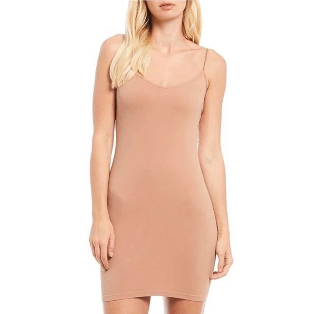 Free People Seamless Mini Slip In Crushed - Gem